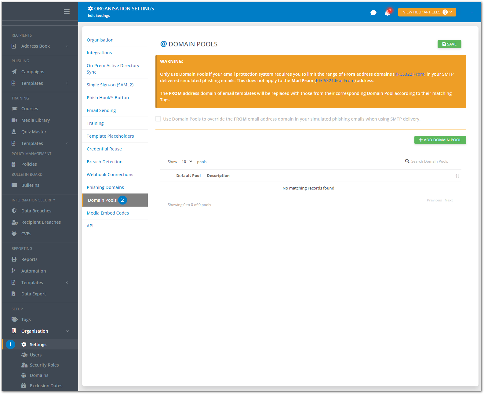 Domain Pools – Knowledge Base