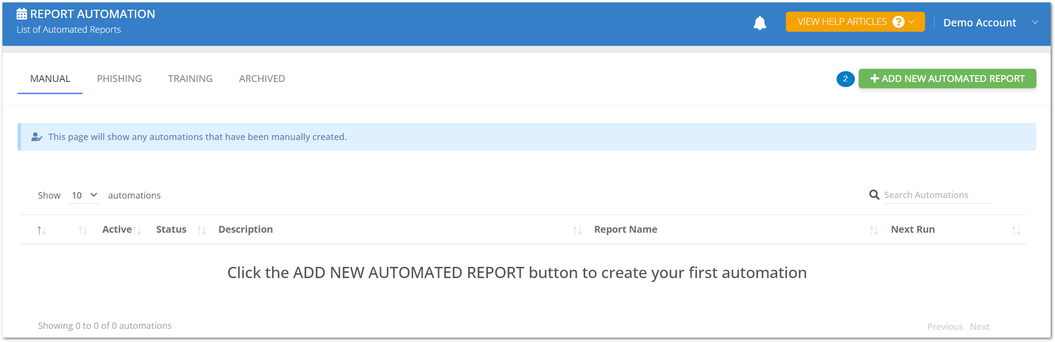 Report Automation – Knowledge Base