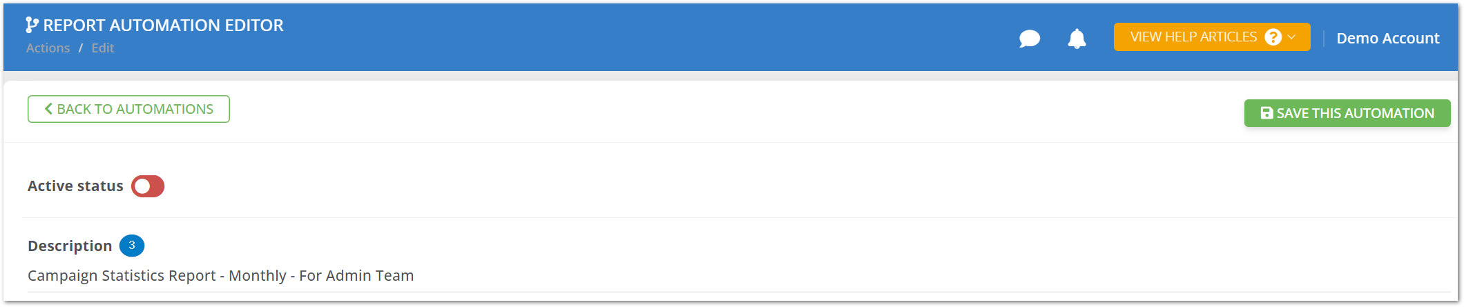 Report Automation – Knowledge Base