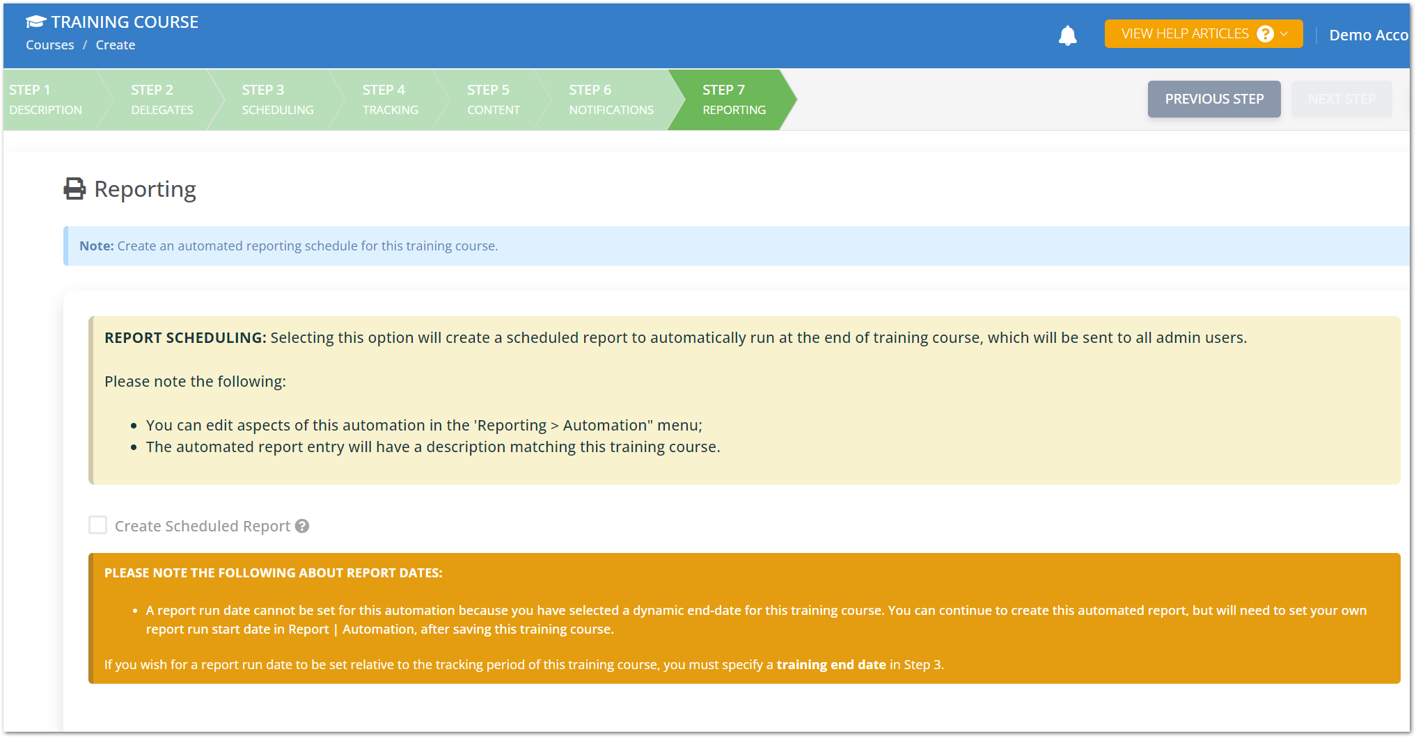 Report Automation – Knowledge Base