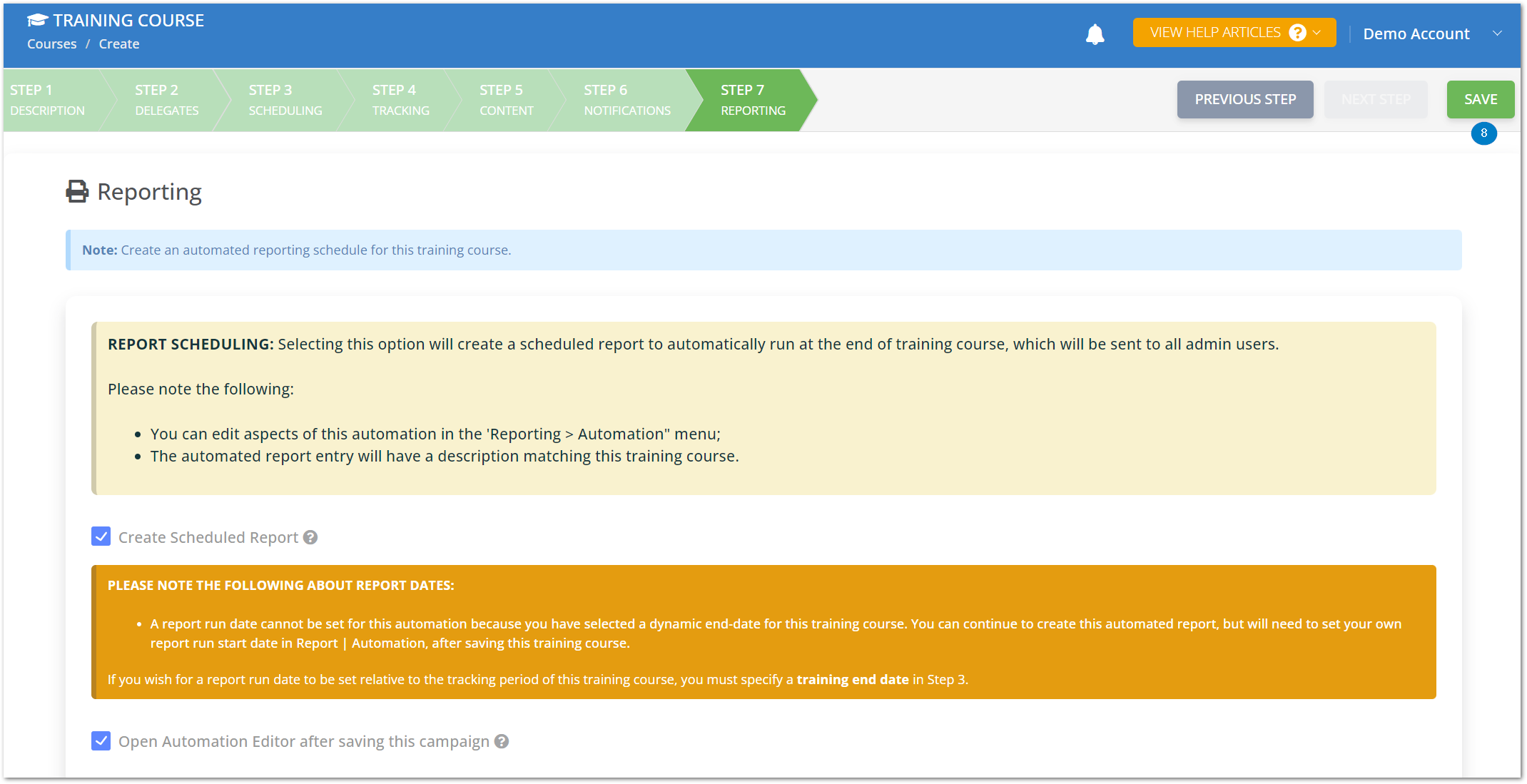 Report Automation – Knowledge Base
